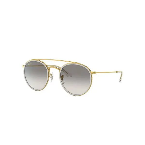Ray-ban Round Double Bridge Sunglasses - Gold