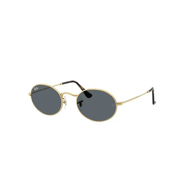 Ray-ban Oval Flat Lenses Sunglasses - Arista Gold