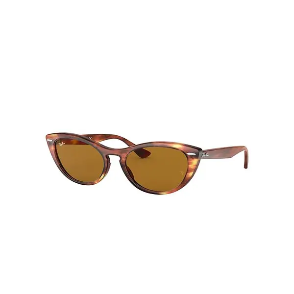 Ray-ban Nina Cat Eye Sunglasses - Striped Havana