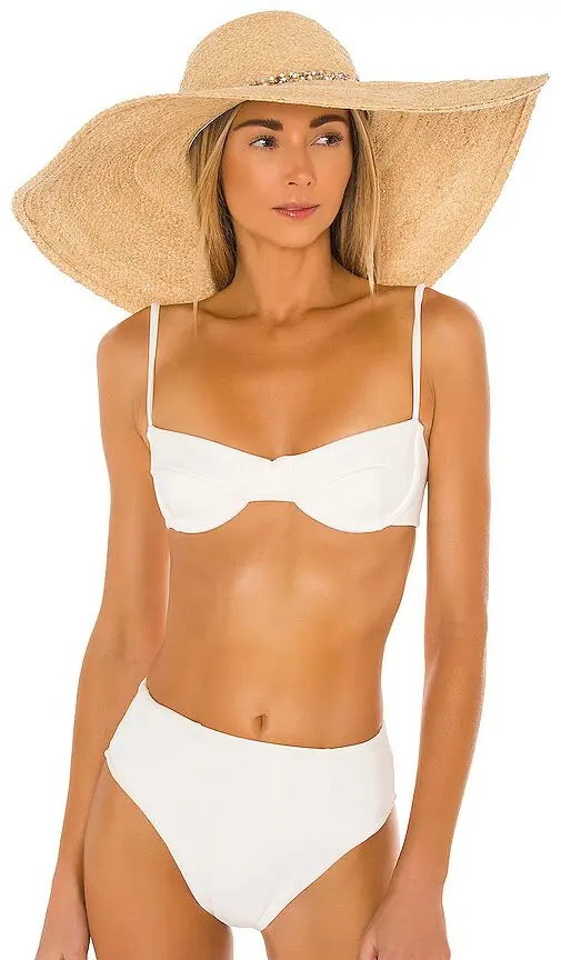 FLORABELLA Tracey Hat - Natural & White