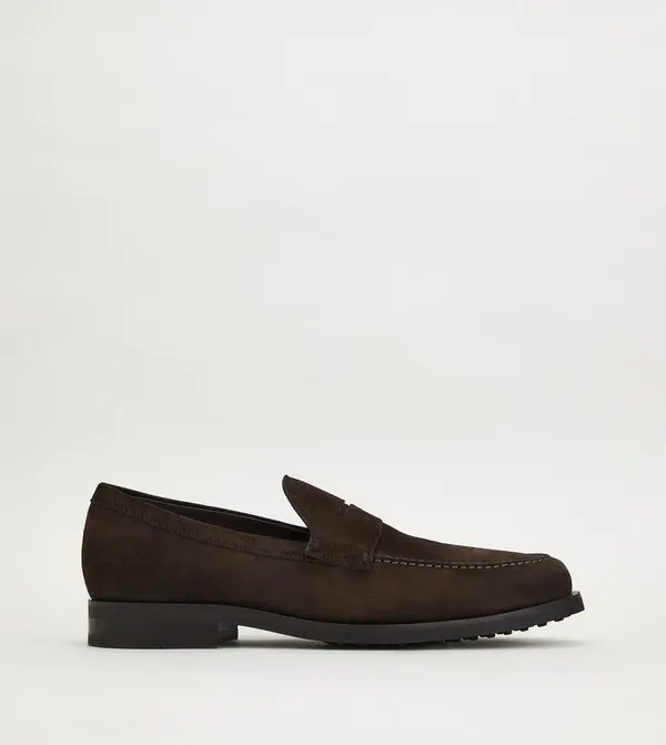 TOD'S Suede Loafers - Brown