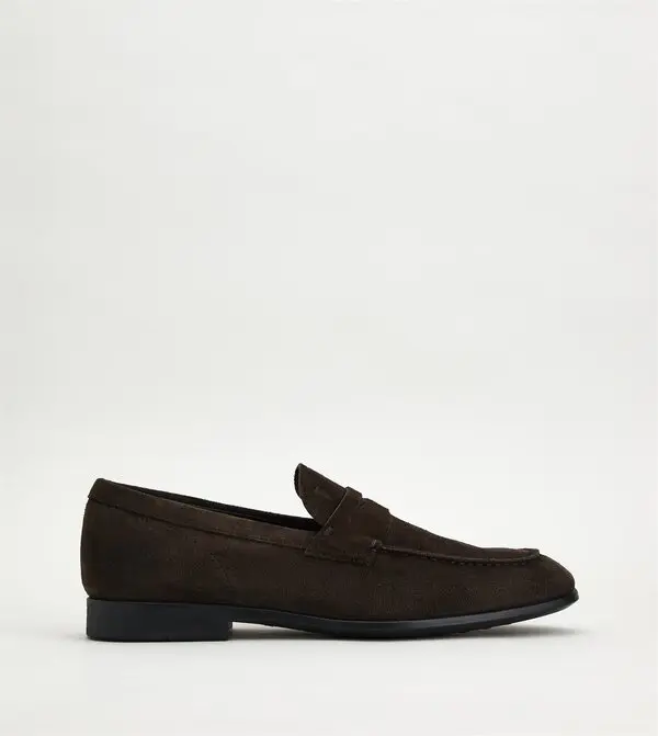 TOD'S Suede Loafers - Brown