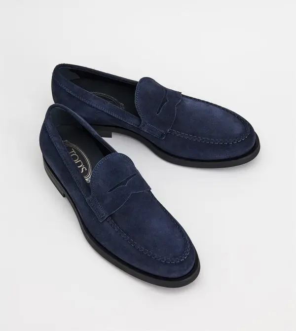 TOD'S Suede Loafers - Blue