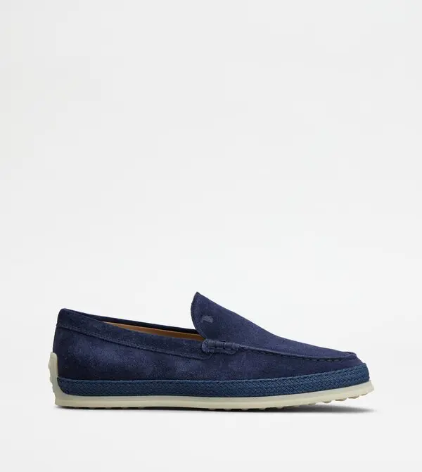 TOD'S Suede Slip-ons - Blue