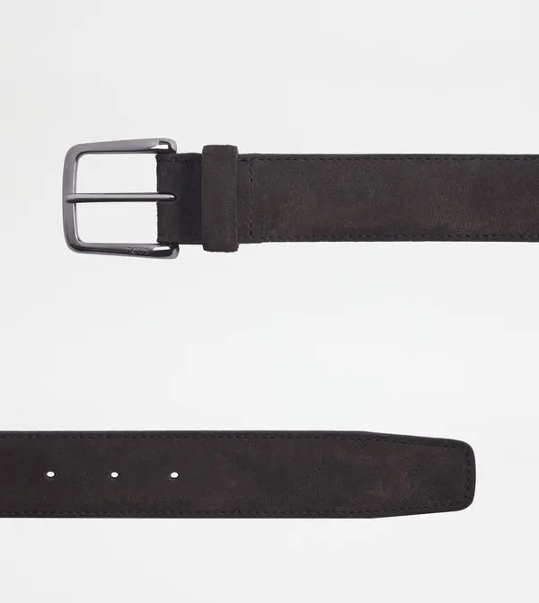 TOD'S Suede Belt - Brown