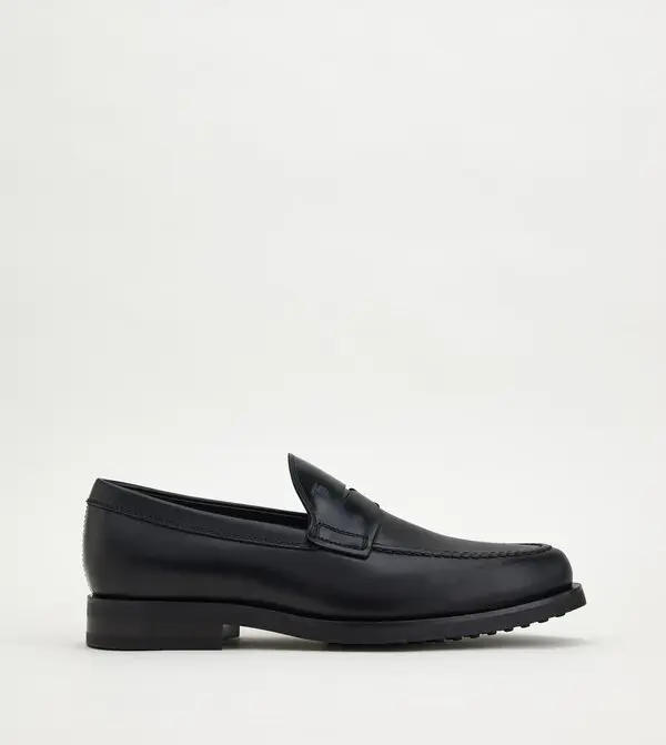 TOD'S Leather Loafers - Black