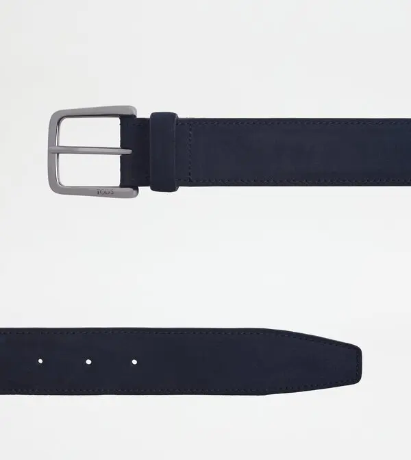 TOD'S Suede Belt - Blue