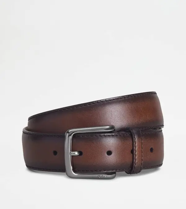 TOD'S Leather Belt - Brown