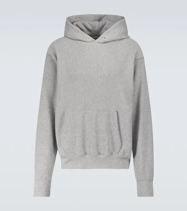 LES TIEN Cotton Hooded Sweatshirt - Grey