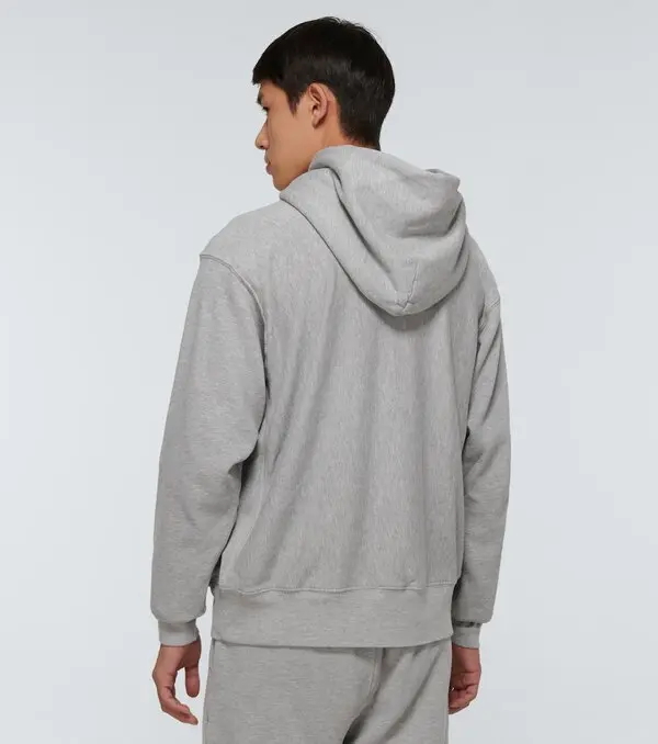 LES TIEN Cotton Hooded Sweatshirt - Grey