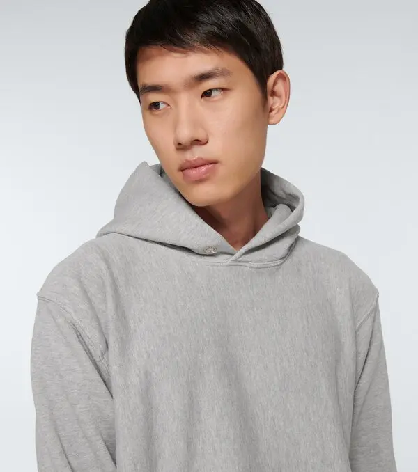 LES TIEN Cotton Hooded Sweatshirt - Grey