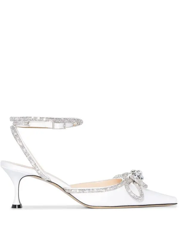 Mach & Mach - Double Bow 65mm Leather Pumps