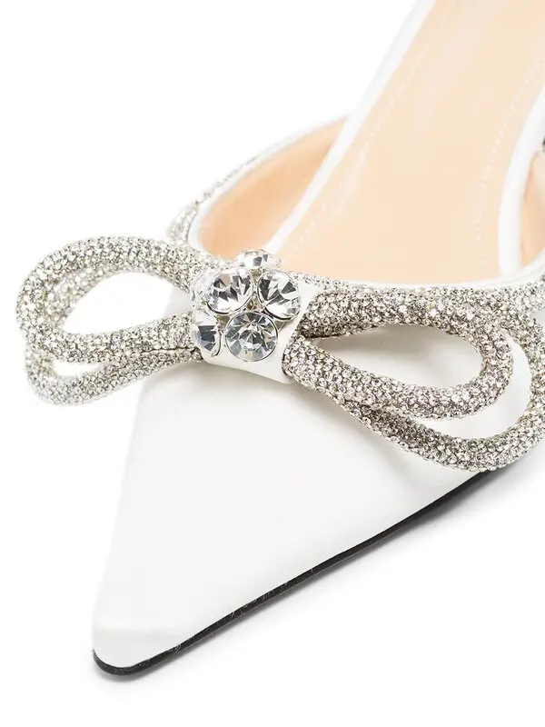Mach & Mach - Double Bow 65mm Leather Pumps