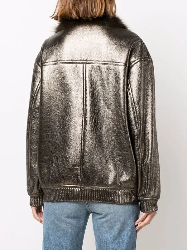 YVES SALOMON Longline Leather Jacket