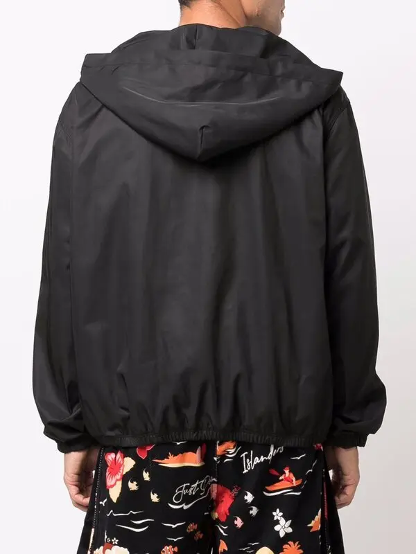 JUST DON Logo-print Hooded Windbreaker