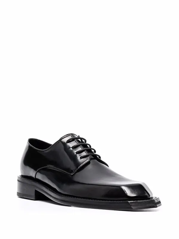 靴 Martine RoseDerby Shoes, Size 40, Martine Rose Angled-Toe Derby Shoes In Black - 62% Off | Editorialist