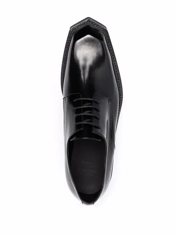 Martine Rose Angled-Toe Derby Shoes In Black - 62% Off | Editorialist