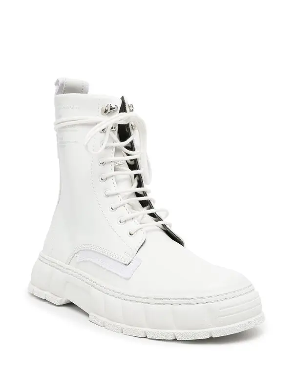 VIRON Eco Leather Combat Boots