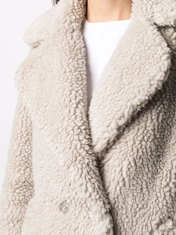 Philipp Plein Teddy Bear Oversized Cocoon Coat