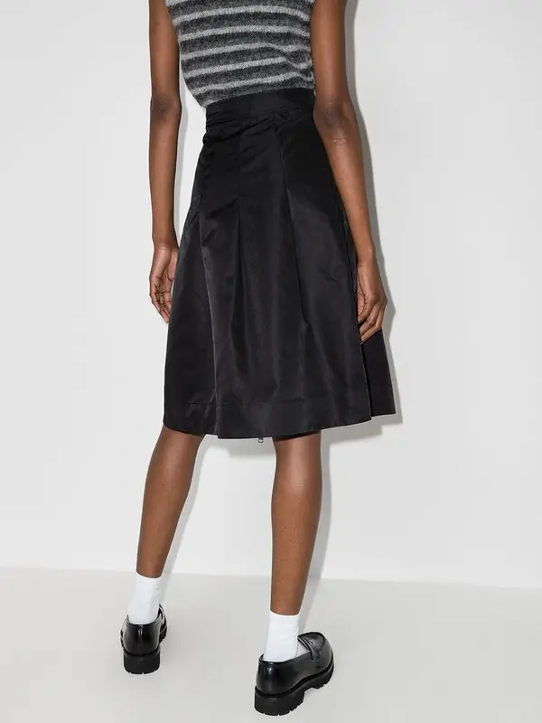 GANNI High-waist Zip-up A-line Skirt