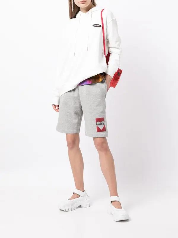 GROUND ZERO Logo-patch Cotton Hoodie