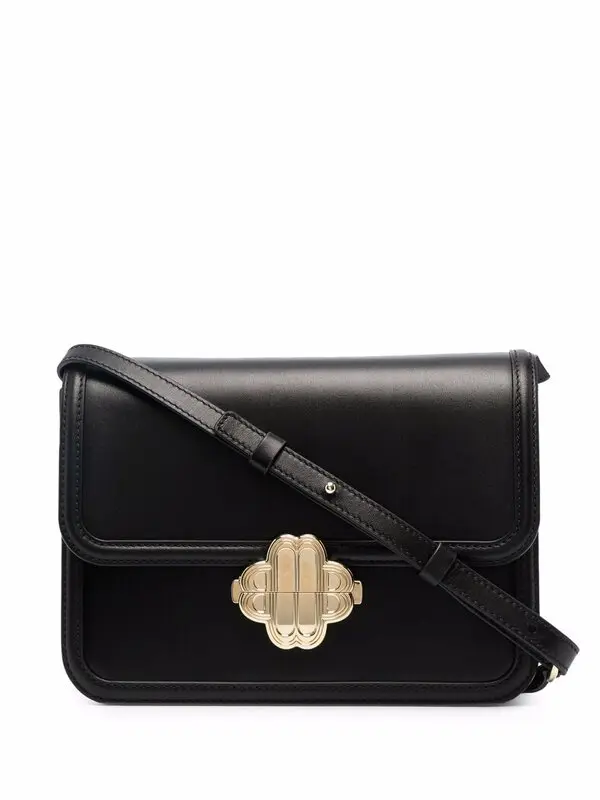 Maje Clover-clasp Leather Bag