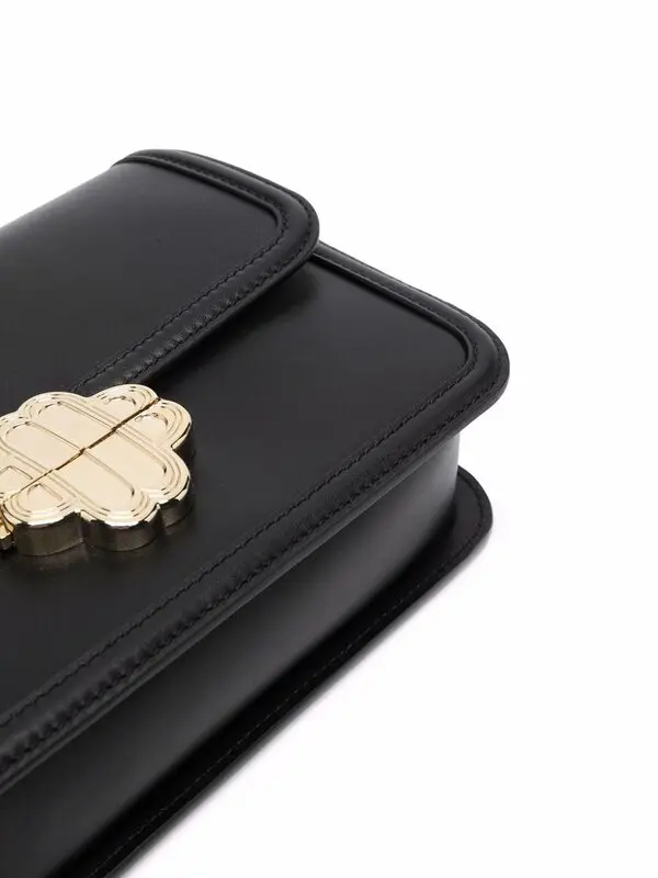 Maje Clover-clasp Leather Bag
