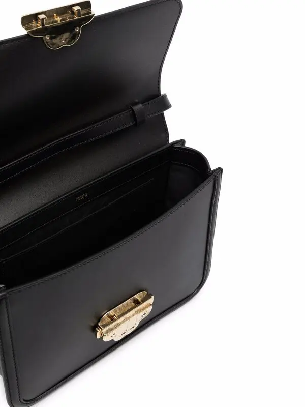 Maje Clover-clasp Leather Bag