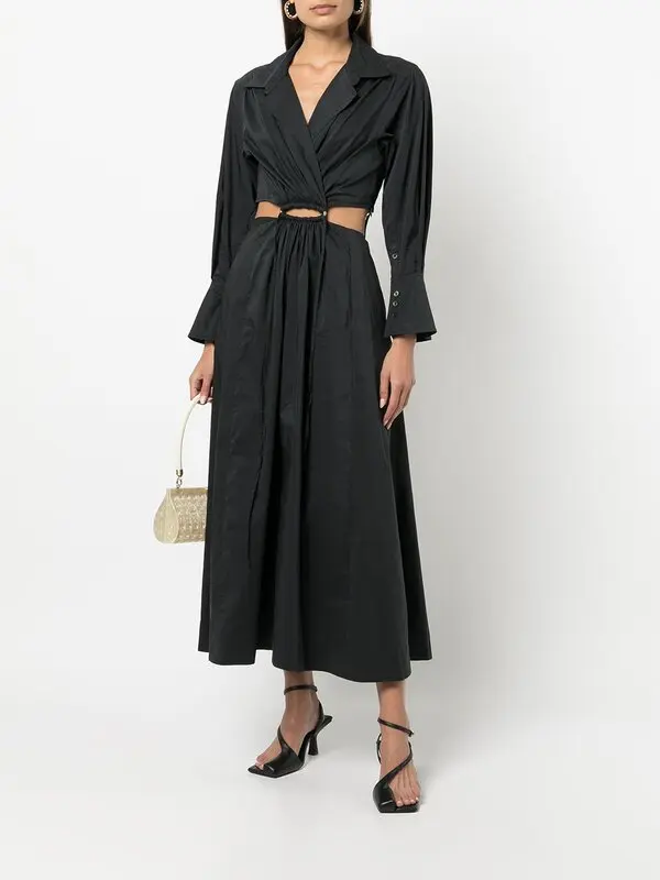 Simkhai Alex Cut-out Flared Maxi Dress