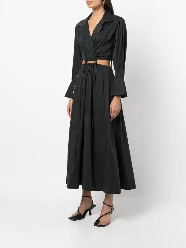 Simkhai Alex Cut-out Flared Maxi Dress