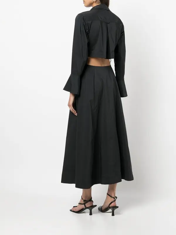 Simkhai Alex Cut-out Flared Maxi Dress