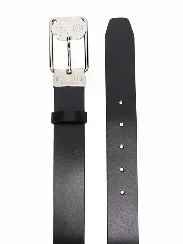 Philipp Plein Buckle-fastening Leather Belt