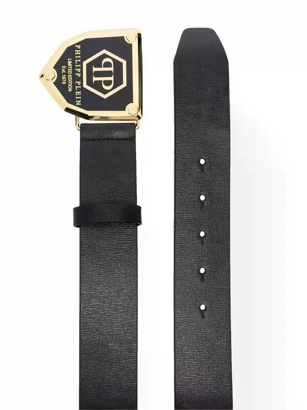 Philipp Plein Logo-plaque Leather Belt
