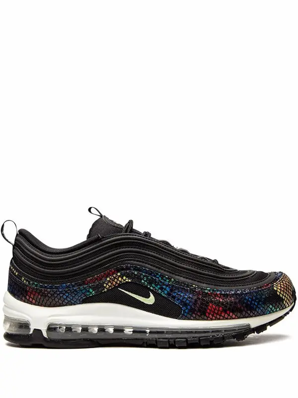 Nike Air Max 97 Se Rainbow Snake Sneakers - Black