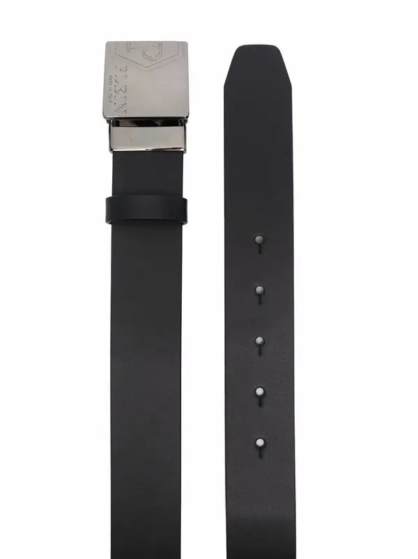 Philipp Plein Buckle-fastening Leather Belt