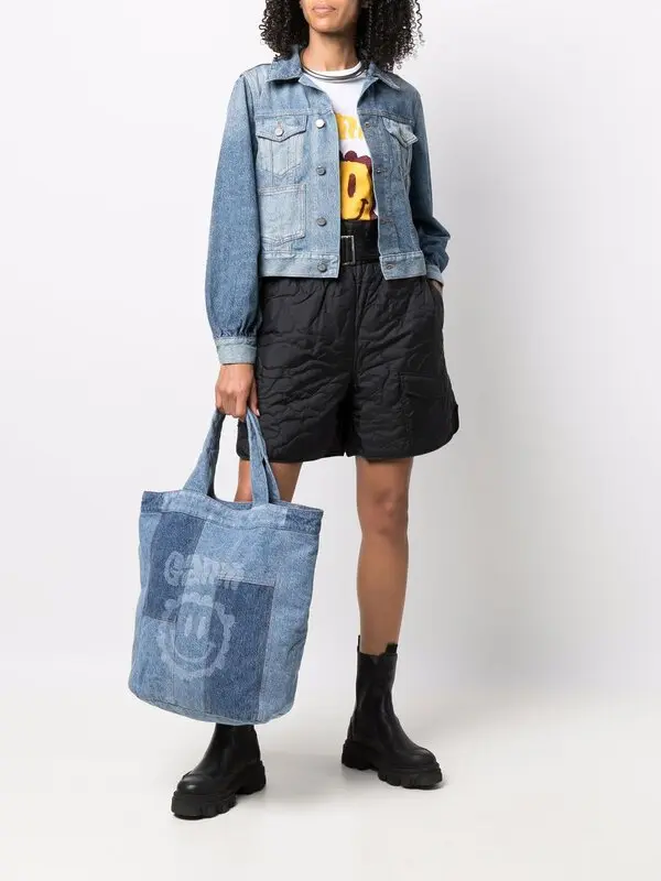 GANNI Two-tone Denim Jacket