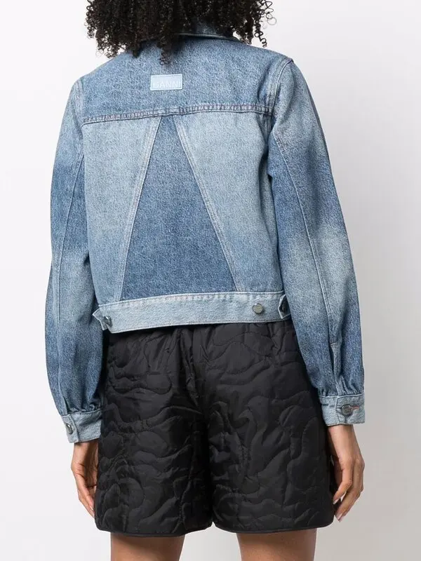 GANNI Two-tone Denim Jacket