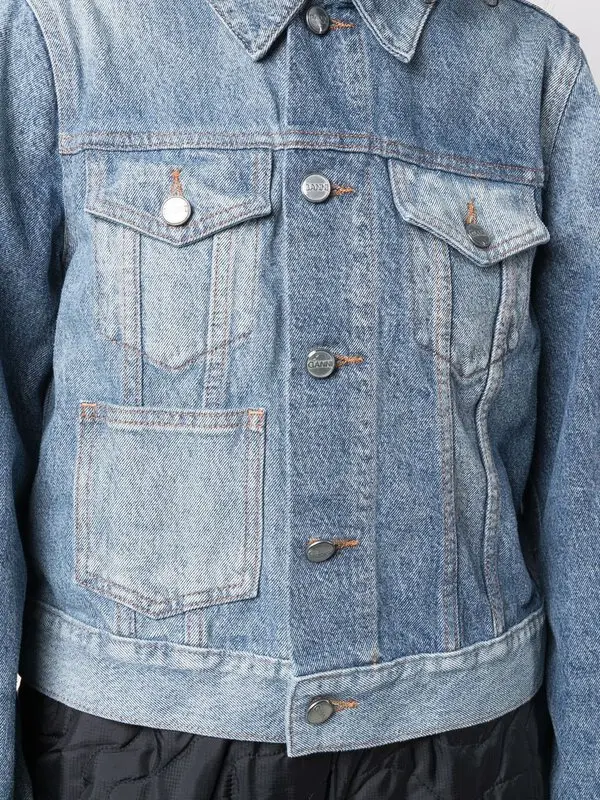 GANNI Two-tone Denim Jacket
