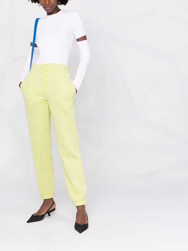 Helmut Lang Logo-embroidered Buttoned Track Pants