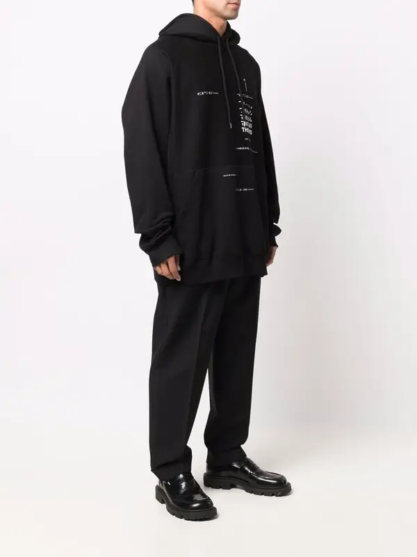 Takahiromiyashita Thesoloist. Graphic-Print Hoodie - Black