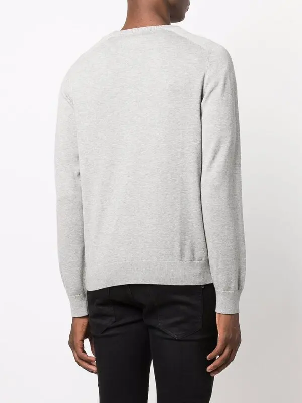 Philipp Plein Logo-patch Cotton Jumper - Grey