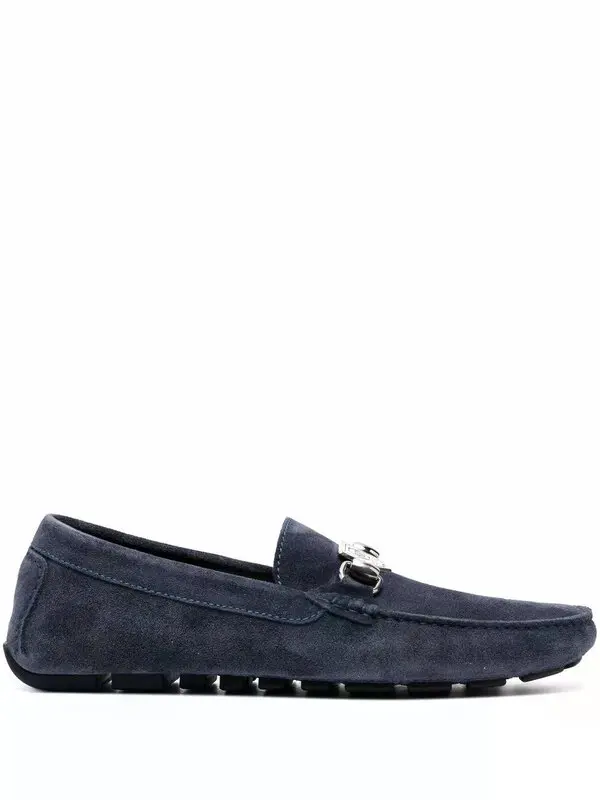 Philipp Plein Suede Logo Moccasins