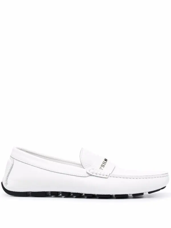 Philipp Plein Logo-plaque Leather Loafers