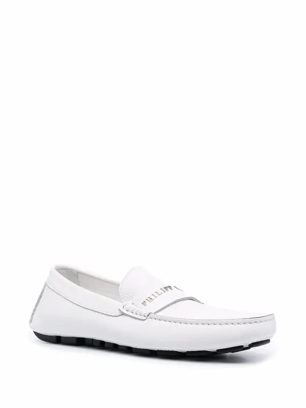 Philipp Plein Logo-plaque Leather Loafers