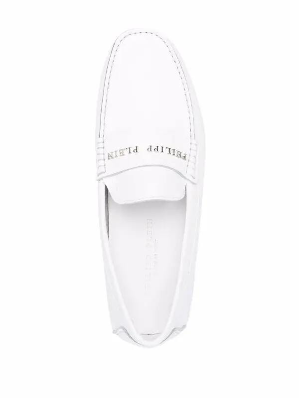 Philipp Plein Logo-plaque Leather Loafers