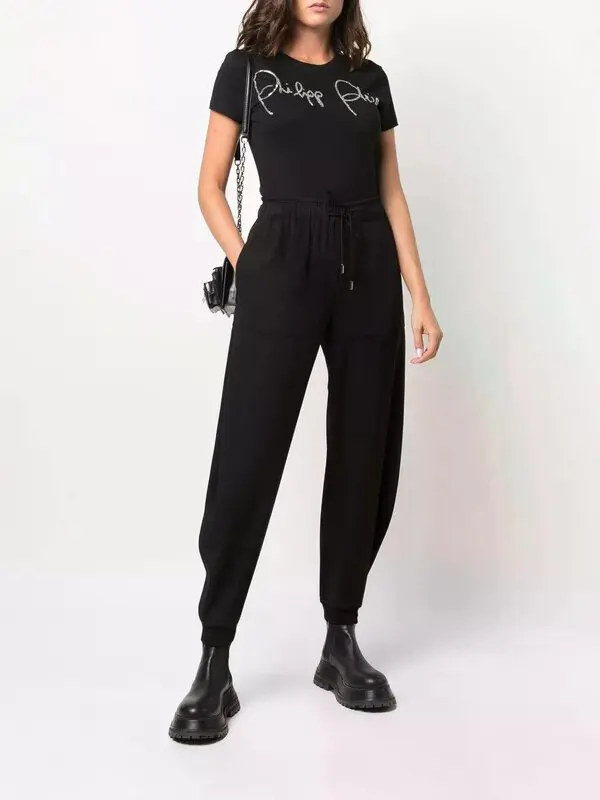Philipp Plein Crystal-embellished Short-sleeved T-shirt - Black