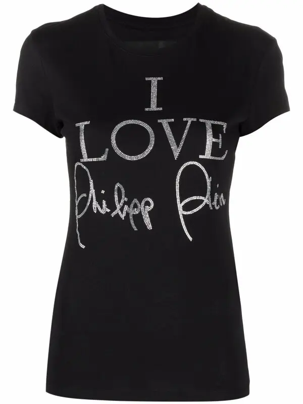 Philipp Plein Crystal-embellished T-shirt - Black
