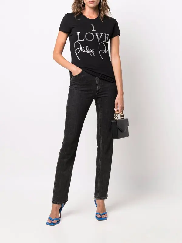 Philipp Plein Crystal-embellished T-shirt - Black