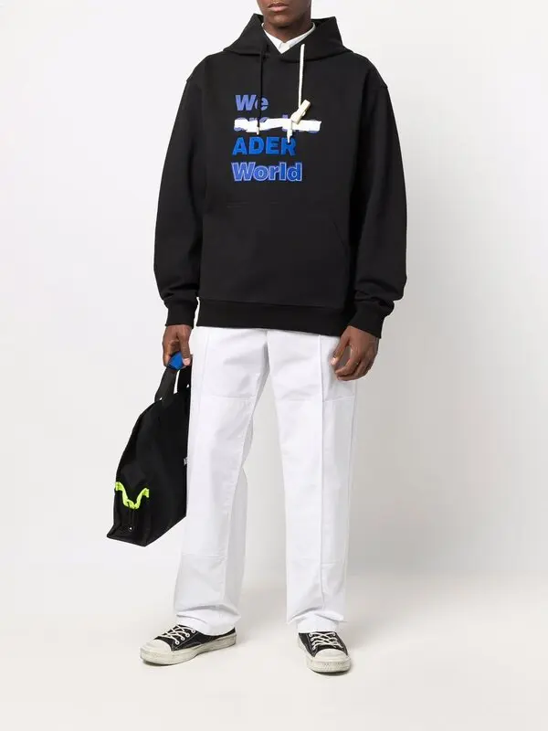 ADER ERROR Slogan Print Hoodie