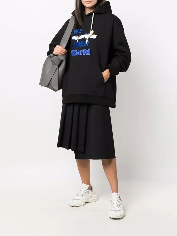 ADER ERROR Slogan Print Hoodie